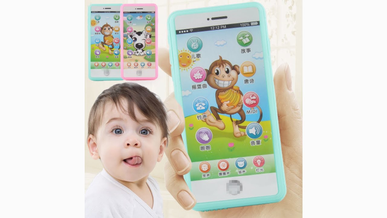 Educational Toys Cellphone With LED Baby Kid Educational phone Learning ...