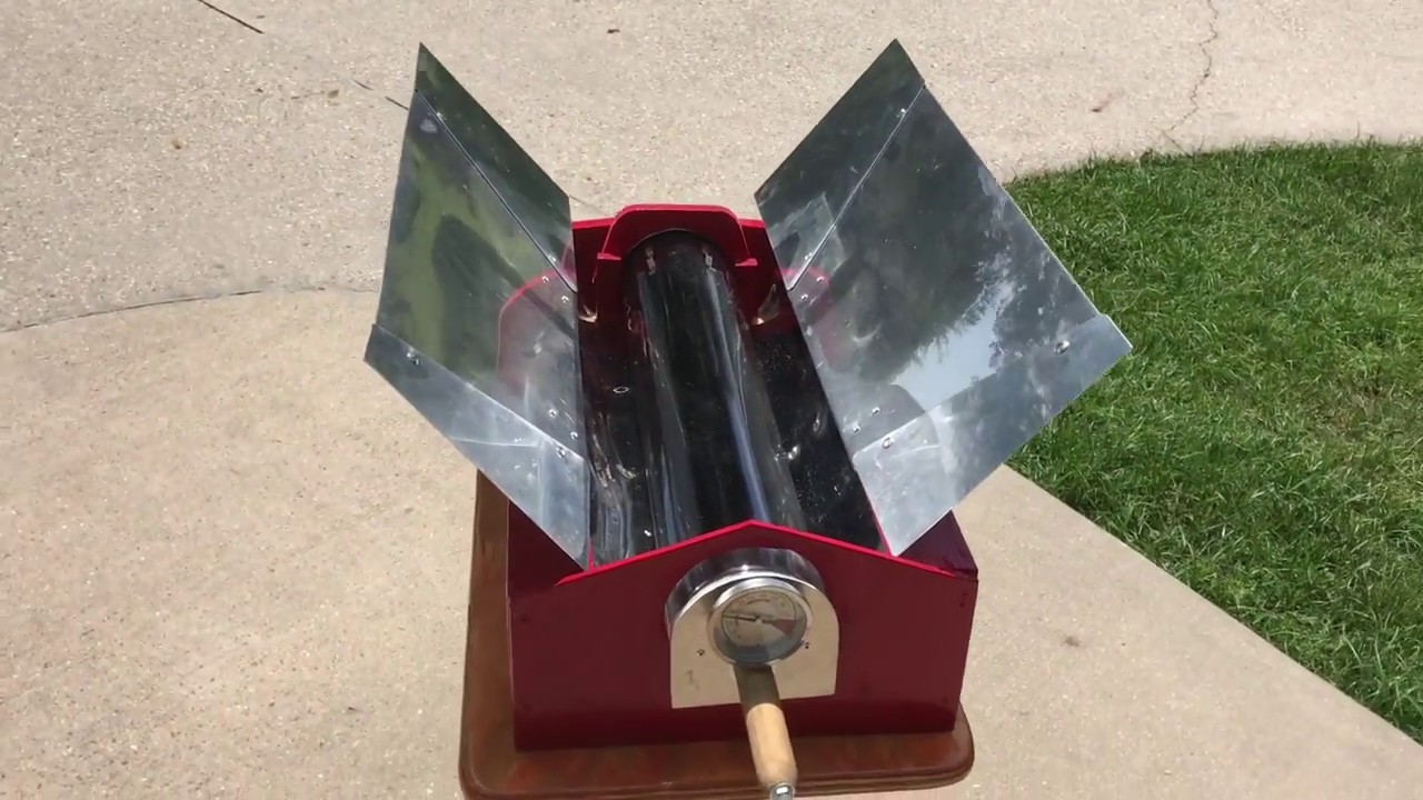 Added reflectors to my Rand solar oven - YouTube