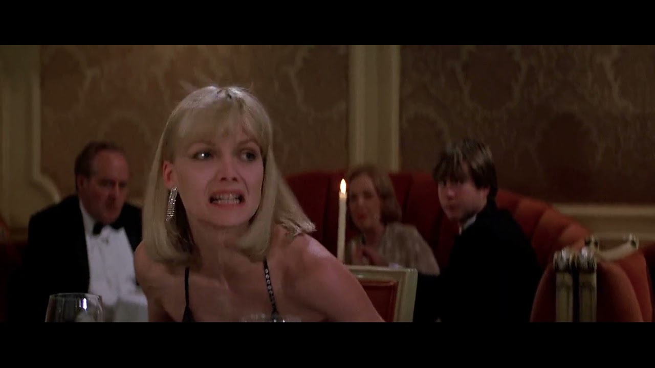 Best Al Pacino Acting- Scarface- Restaurant Scene - YouTube