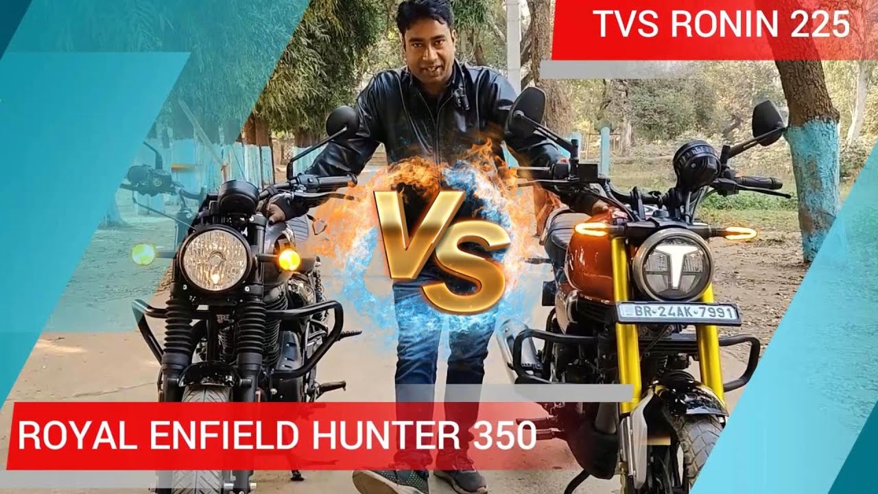 Royal Enfield Hunter 350 vs TVS Ronin 225 - full Comparision on price ...