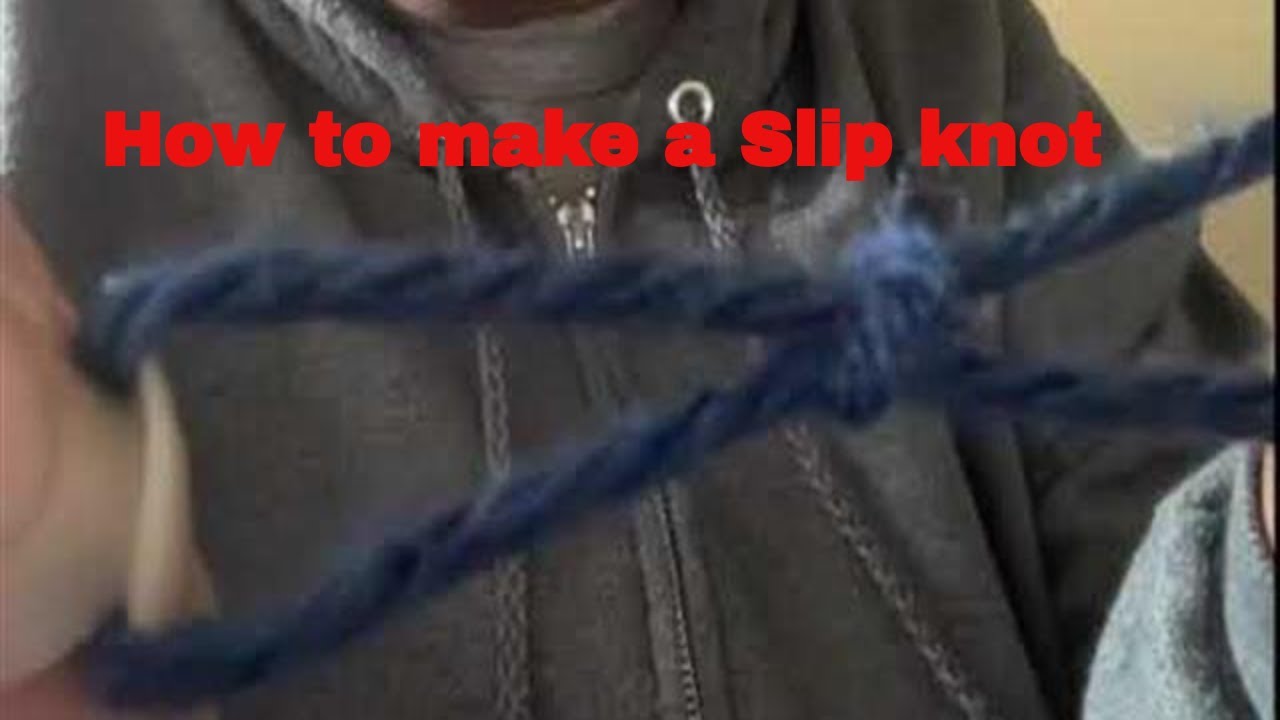 #howtomakeaslipknot How to make a slipknot for absolute beginners of ...