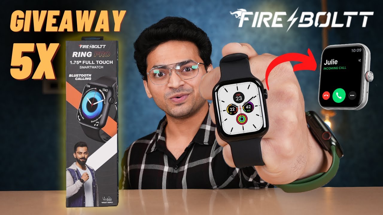 Fire-boltt Ring PRO Review 🔥 | Budget Apple Watch with Bluetooth ...