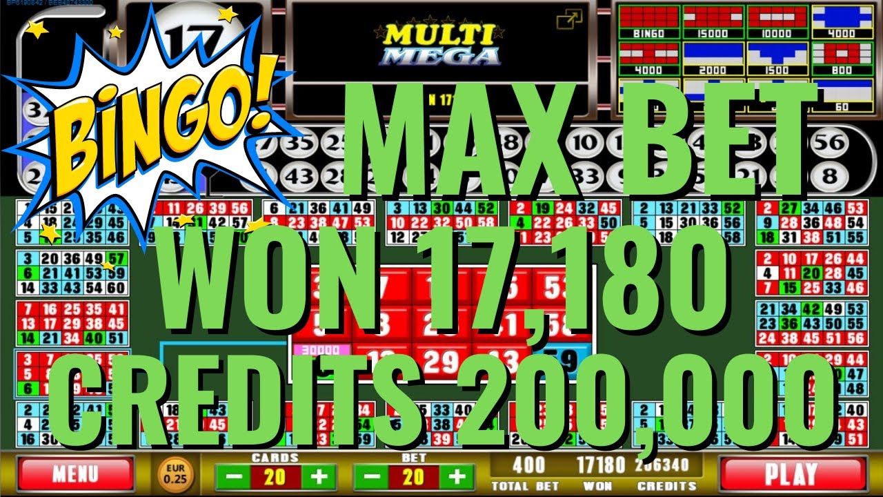 02 Online Casino | Multi Mega Bingo | CREDITS 20,000 | WON 17,180 🎰💸💲💰🤑 ...
