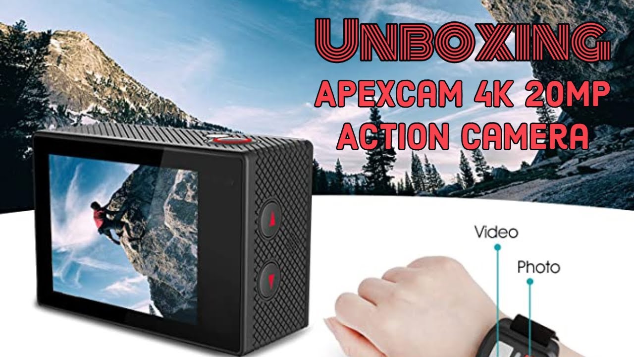Apexcam 4K 20MP Action Camera | Unboxing | First look - YouTube