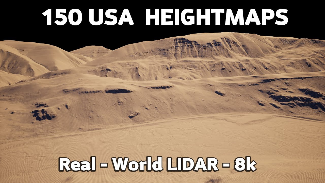 8k USA Heightmaps - Part 2 - YouTube