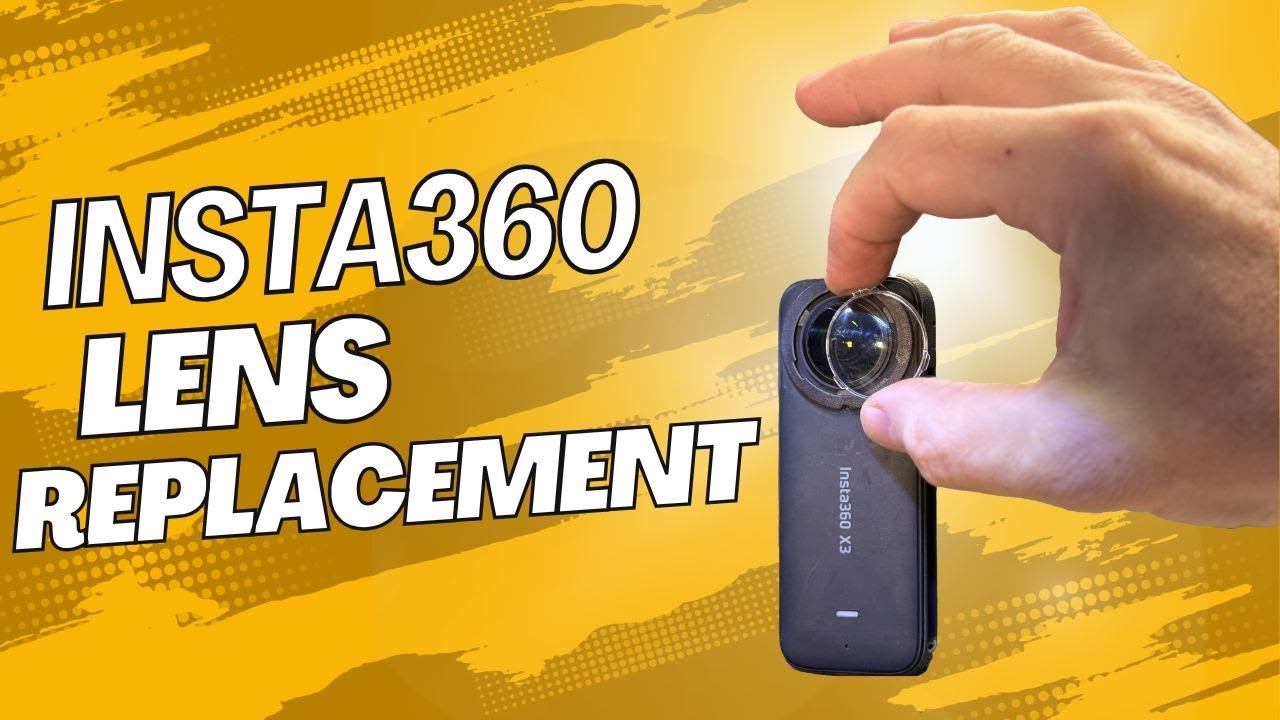 How to replace lens on Insta360 action Cam - YouTube