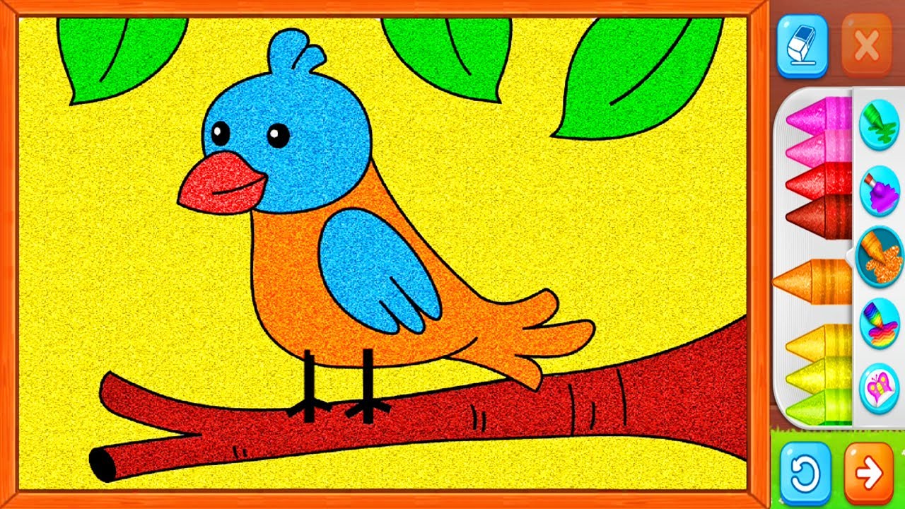 Kids Coloring Games To Play | Bird - 2 Coloring Game For Kids | Kids ...