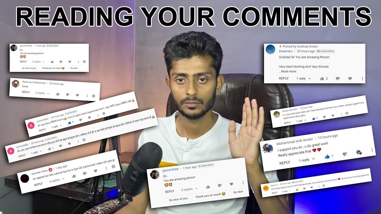 READING YOUR COMMENTS - YouTube