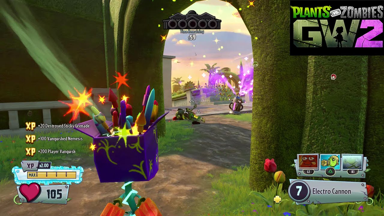 WALL-NUT HILLS - Plants Defend - Turf Takeover - PVZ Garden Warfare 2 ...