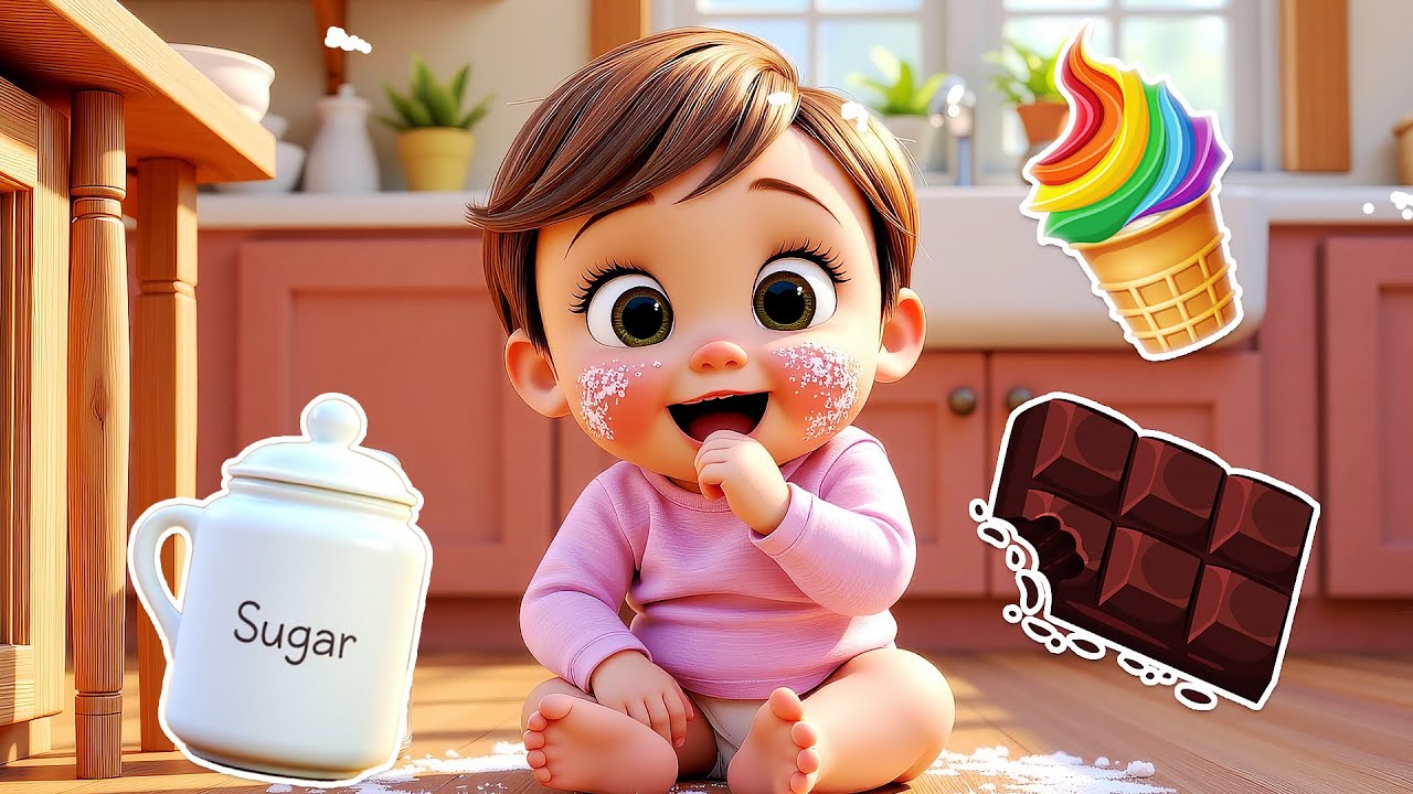 Johny Johny Yes Papa Sugar, Chocolate, Ice Cream! +Nursery Rhymes ...