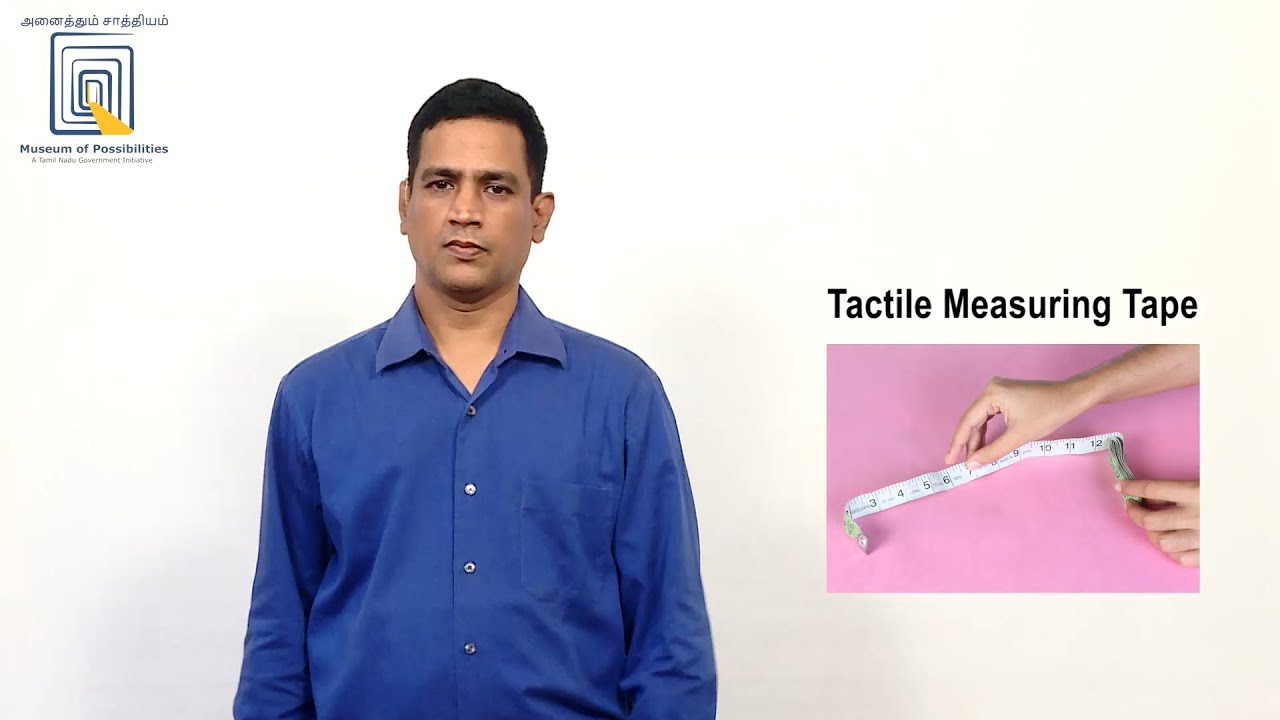 Tactile measuring tape | Museum of Possibilities - YouTube