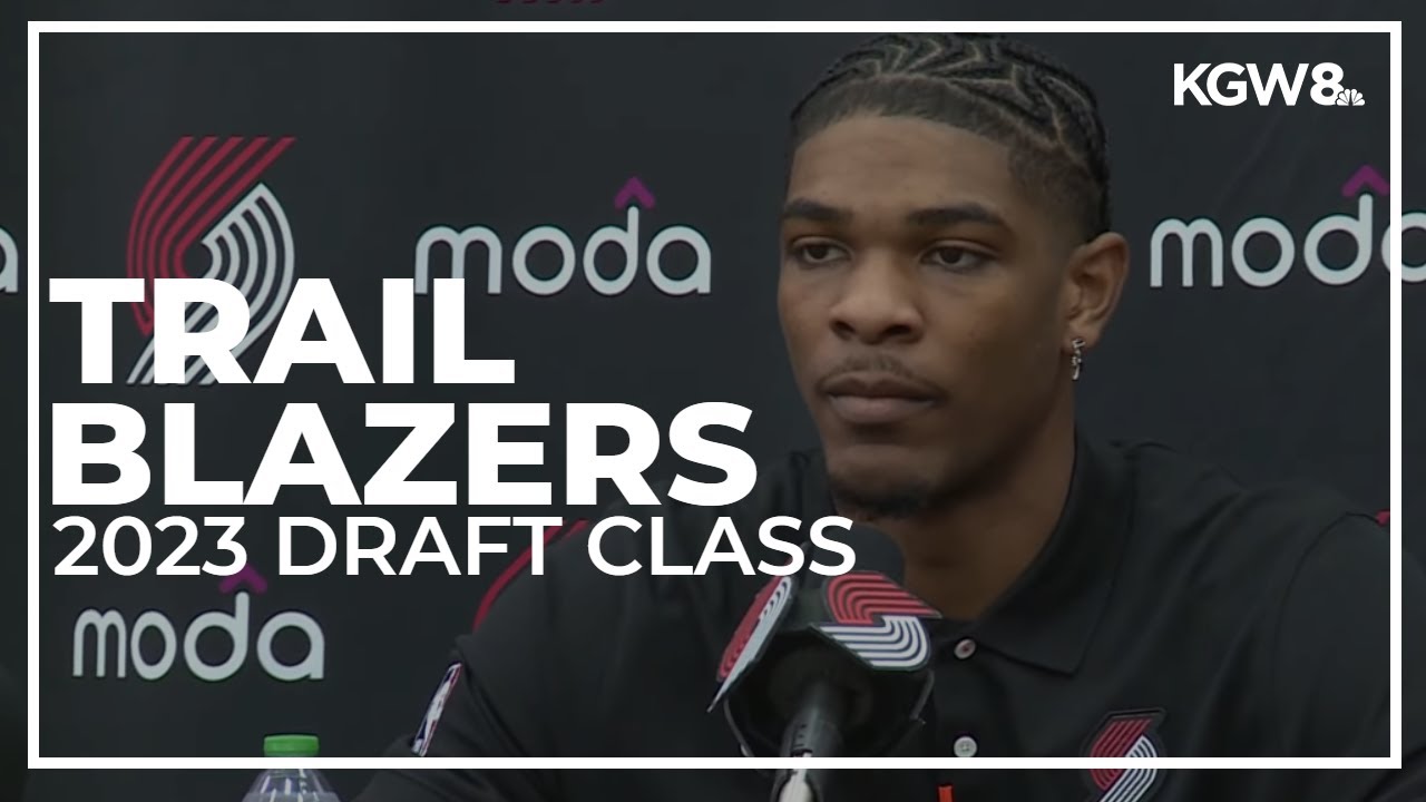 Trail Blazers introduce rookies Scoot Henderson, Kris Murray, Rayan ...
