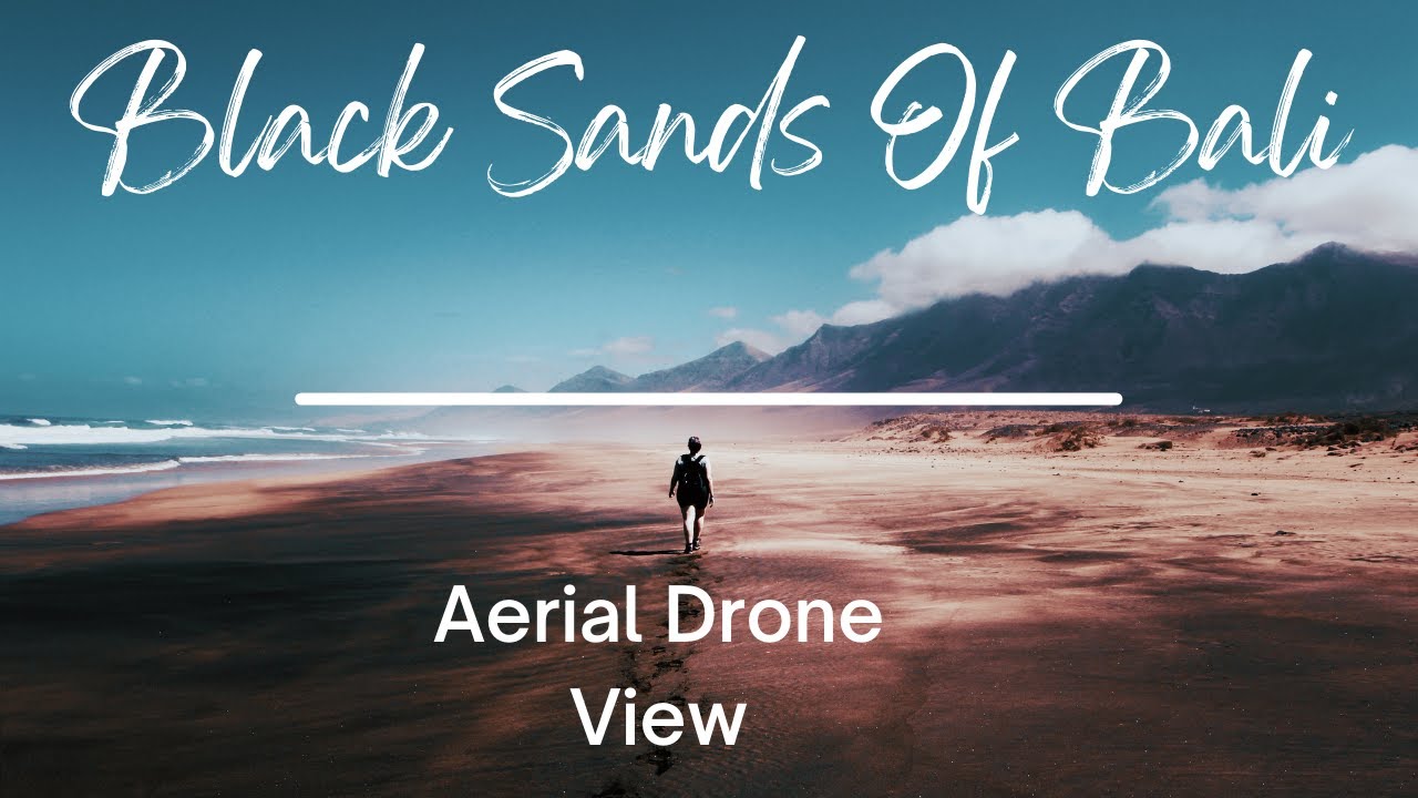 Mesmerizing Bali Drone Footage: Stunning Waves Crashing on Black ...