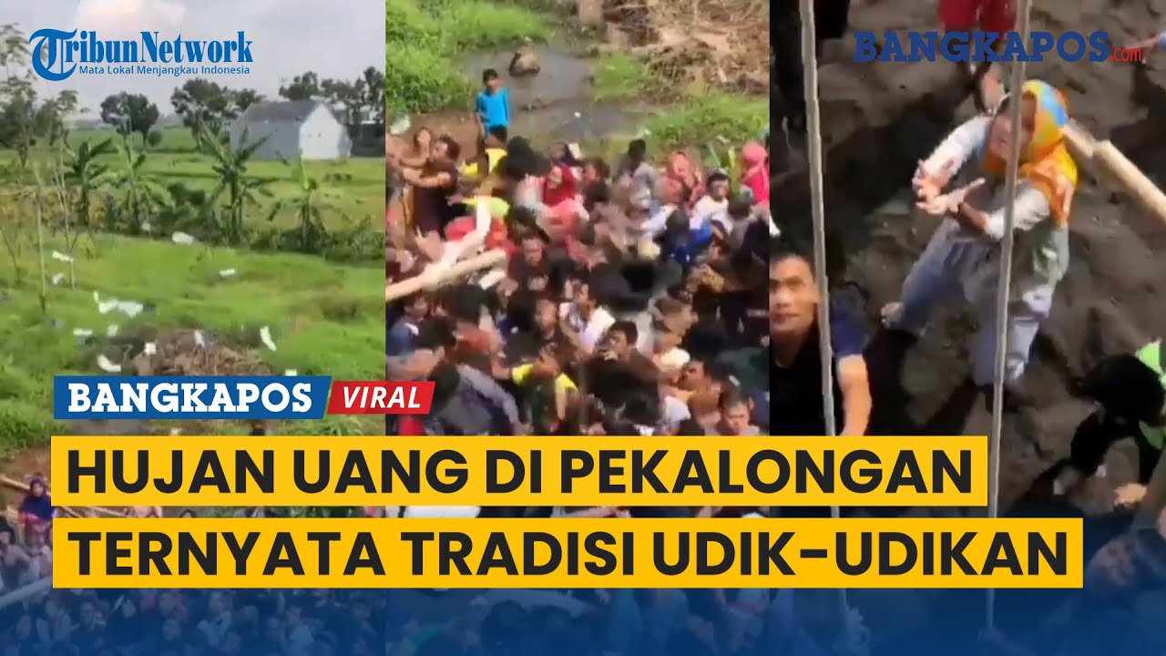 Viral Video 'Hujan Uang' di Pekalongan ,Ternyata Tradisi Udik-Udikan ...