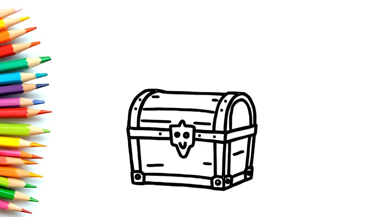 How to draw A treasure chest - Suitable for both children and adults ...