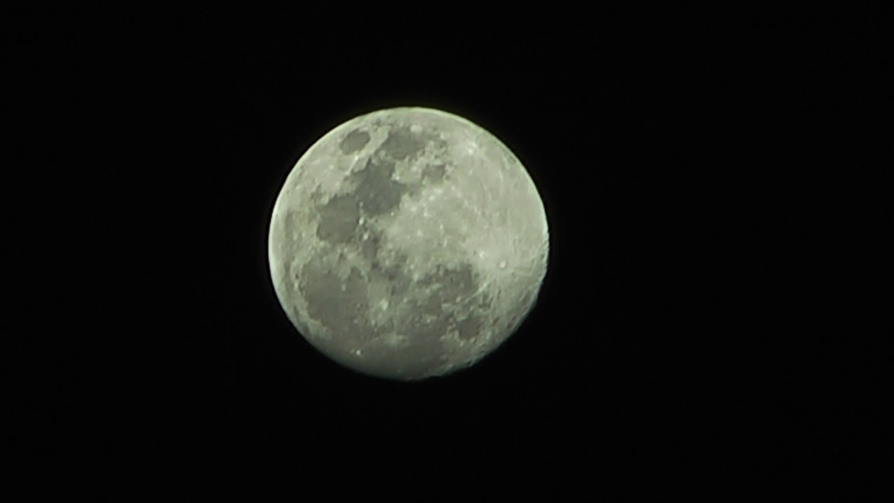 Teste de filmagem - Lua - Câmera Panasonic HDC-HS250