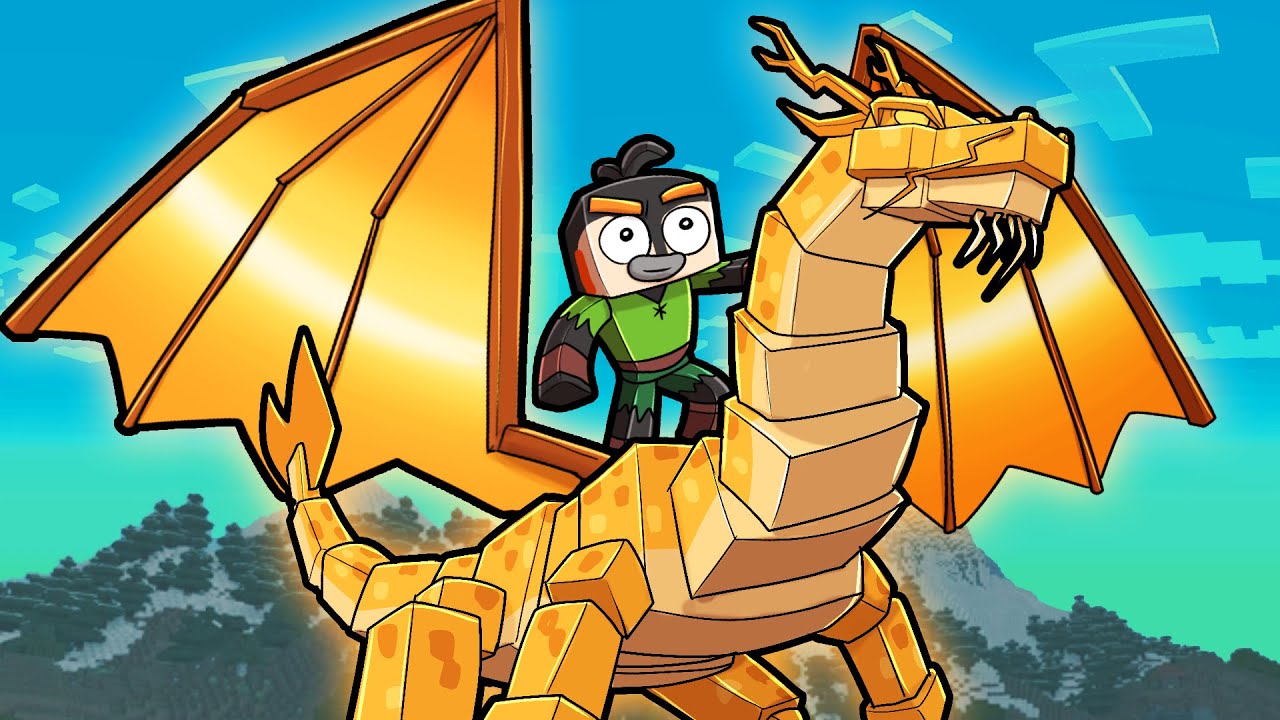 How to Train a GOLDEN DRAGON! (Minecraft Dragons) - YouTube