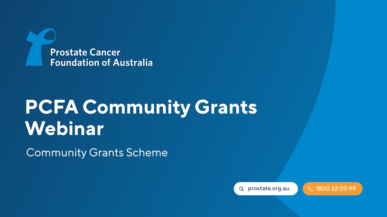 PCFA Community Grants Webinar - YouTube