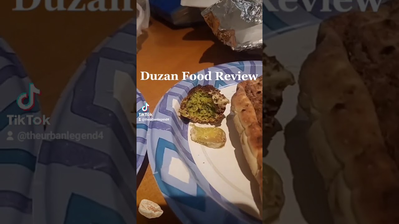 Duzan (Falafel sandwich) Food Review - YouTube