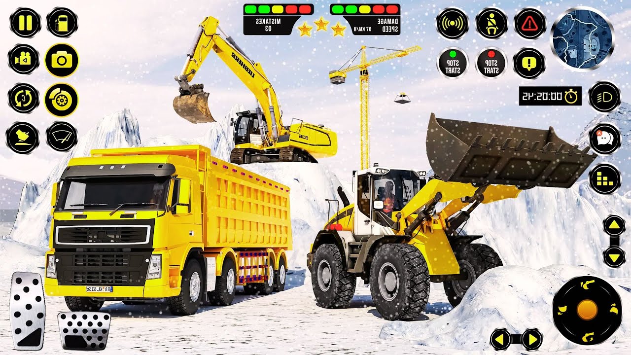 Highway Road Construction - Excavator Loading Simulator - Construction ...