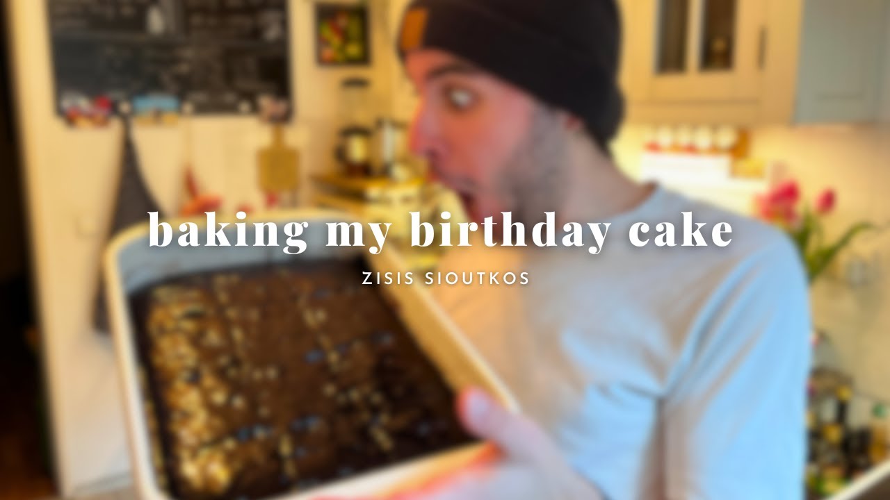 food: a very unhinged baking session | baking my birthday cake - YouTube