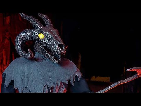 Spirit Halloween Baphomet demo - YouTube