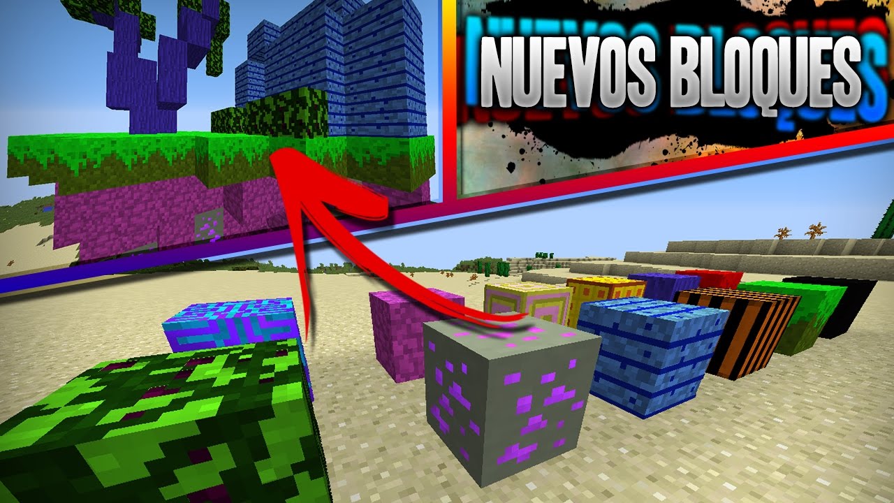 CREA BLOQUES NUEVOS EN MINECRAFT SIN MODS | BLOQUES PERSONALIZADOS ...