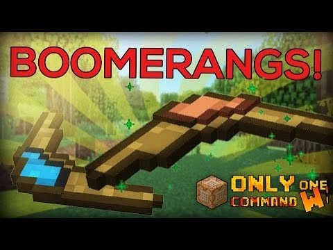 how to make a boomerang on minecraft (with mod) - YouTube