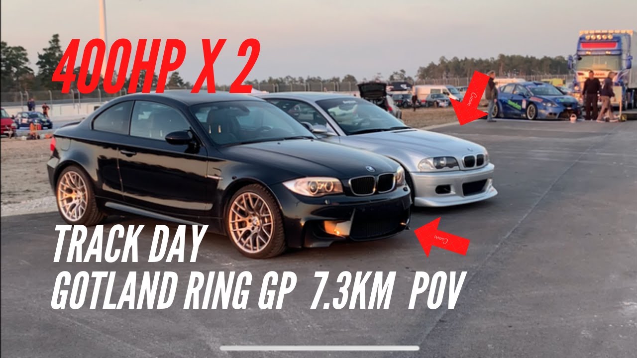 BMW 1M Coupé vs BMW E46 M3 on track - Gotland Ring GP - Lot's of FUN ...