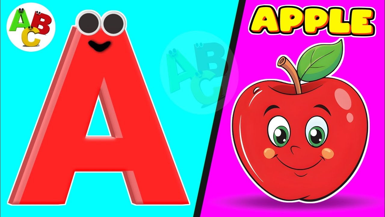 🎵 ABC Phonics Song 🍎 A for Apple 🍎 | B for Bat 🏓– Fun & Easy Learning ...
