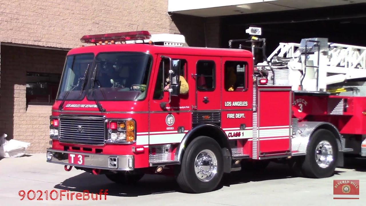 LAFD Task Force 3 Responding - YouTube
