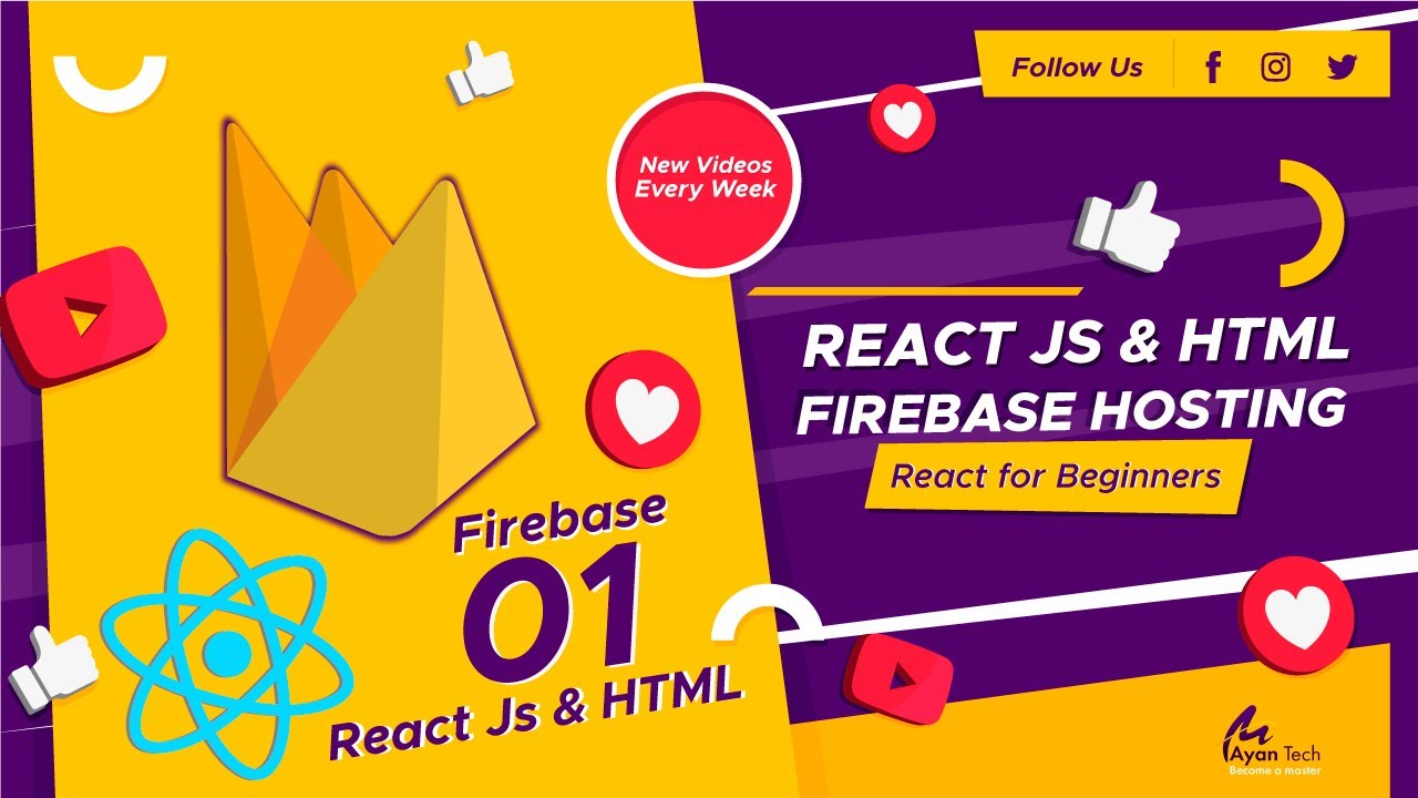 Firebase Hosting With React Js And Html Youtube