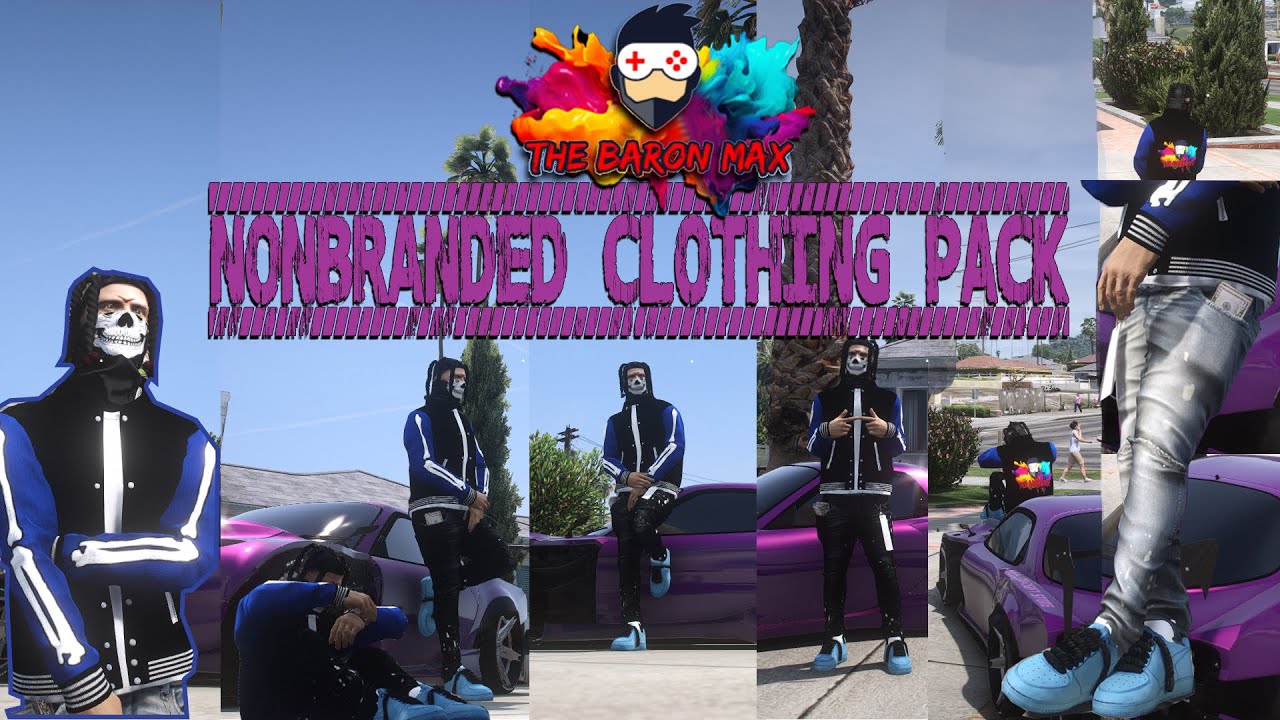 Non 🚫 Branded Clothing 👕 Pack | GTA V FiveM Clothing Pack V1 | 2024 GTA ...