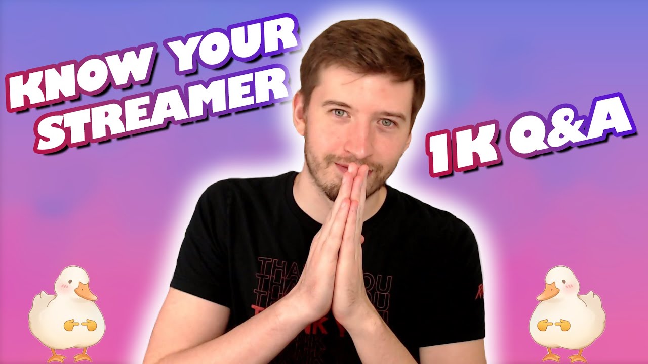 GET TO KNOW YOUR STREAMER, 1k Q&A!! - YouTube
