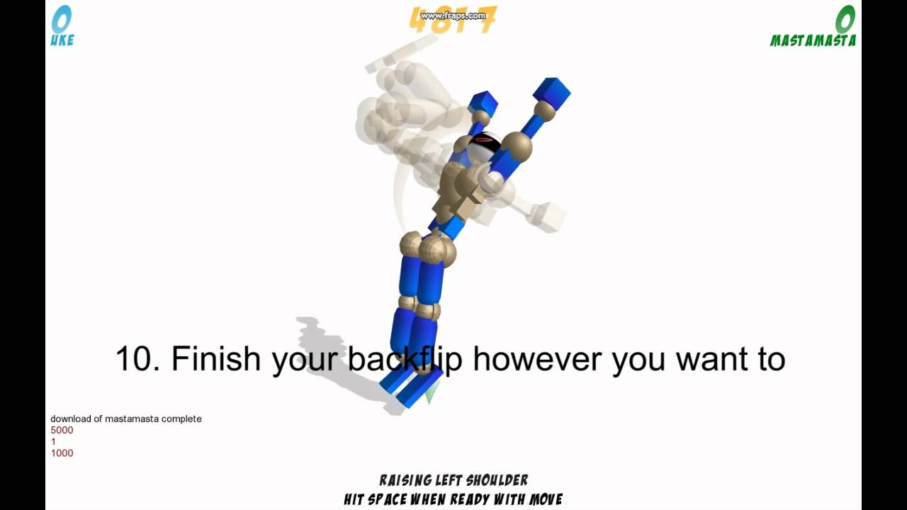 Toribash - Basic Backflip Tutorial - YouTube