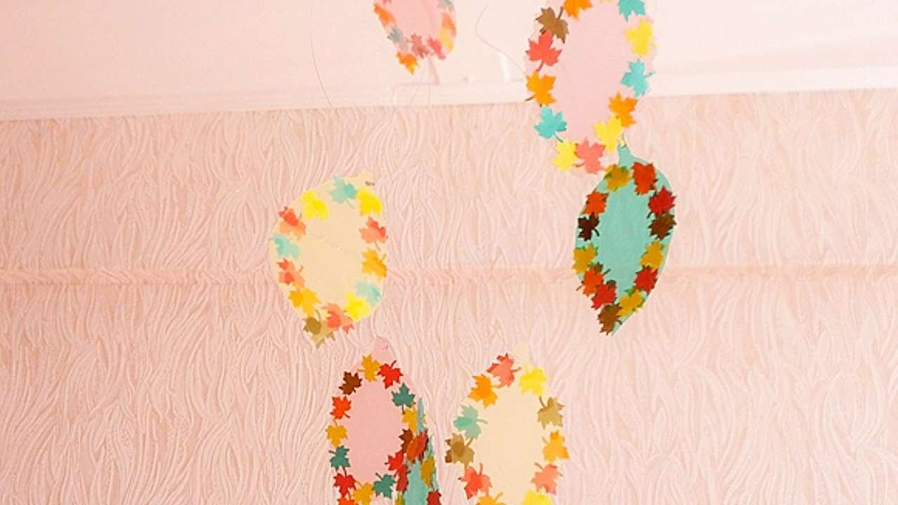 How To Make A Bright Mobile With Autumn Leaves - DIY Home Tutorial ...