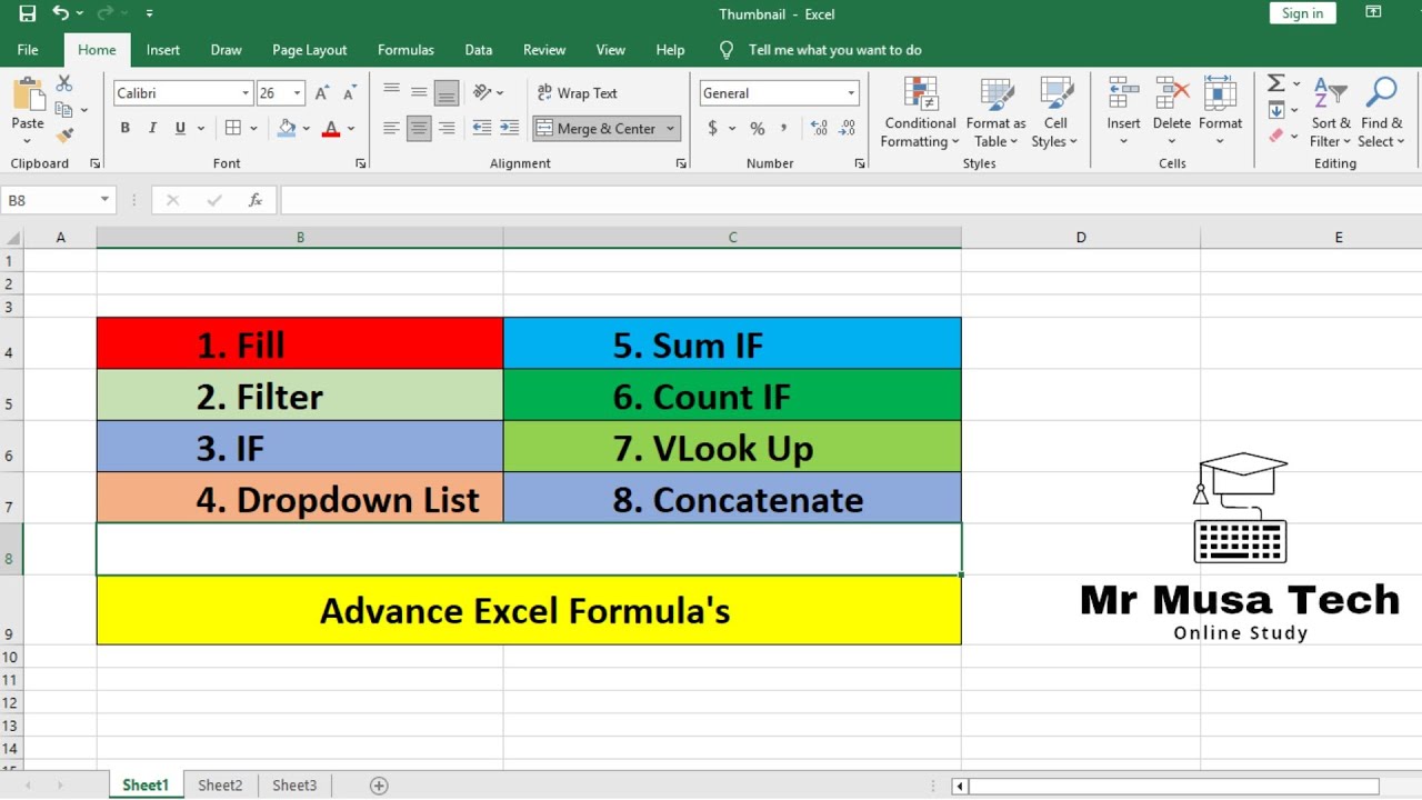 Ms Excel Advance Formulas Ms Excel Formulas Ms Excel Free