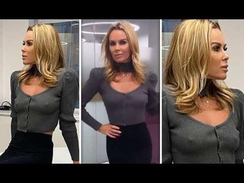 'Is it cold in there?' Amanda Holden, 50, appears to go braless in eye-popping display