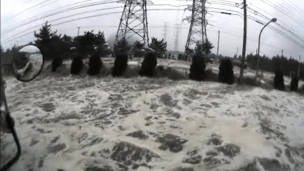2011 Japan Earthquake and Tsunami - Tagajo City. (Dashcam Footage ...