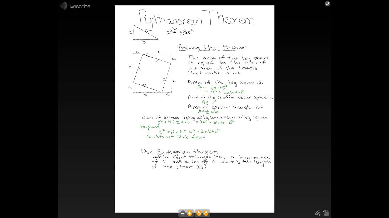 7th Grade Math - Pythagorean Theorem - YouTube
