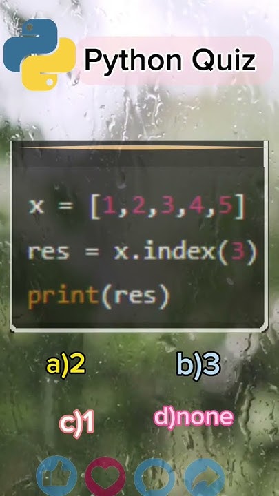 Python Quiz For Beginner #coding #python #codingforbeginners #trendingshorts - YouTube