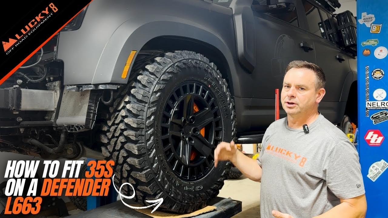 How to Fit Larger Tires on Your Defender L663 | Lucky8 Walk-Through ...