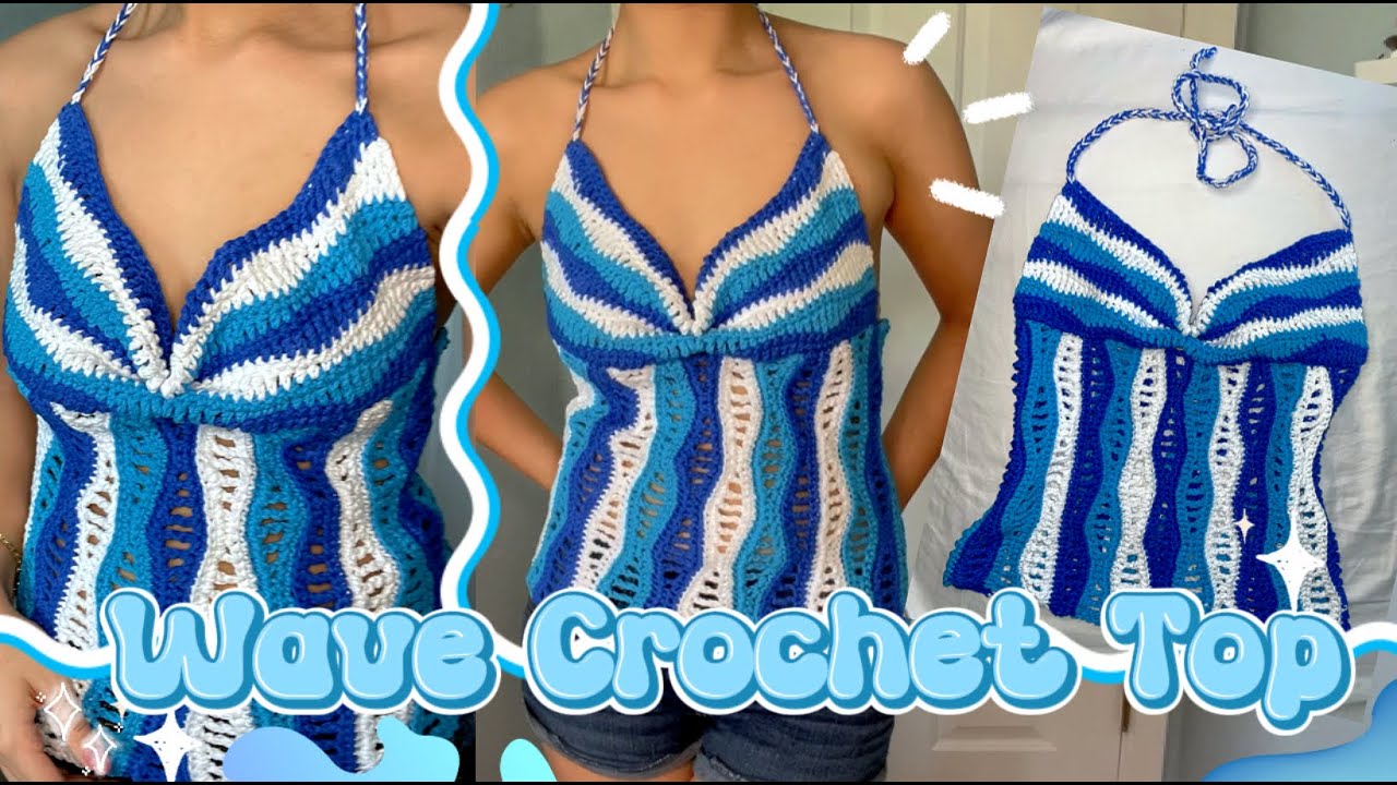 Wave Crochet Top | Tutorial - YouTube