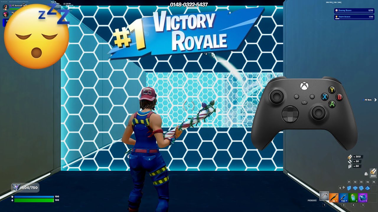Xbox Controller 😴 Fortnite Piece Control 2v2 🎯 Gameplay 🏆 (200FPS ...