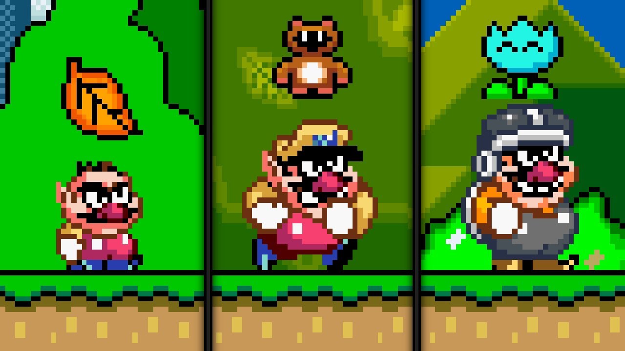 Super Mario Bros. X (SMBX 2.0) - SMW Styled Wario (All Power-Ups). ᴴᴰ ...