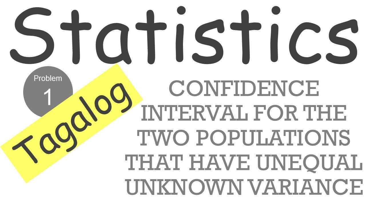 Confidence Interval for the Two Populations that have Unequal Unknown Variance - YouTube