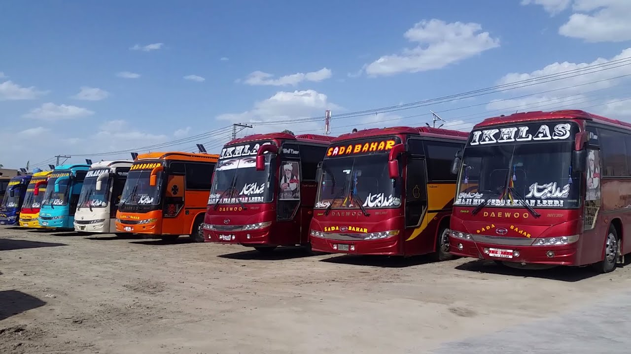 Pakistan's biggest Daewoo Bus terminal during the lock down || Sada ...