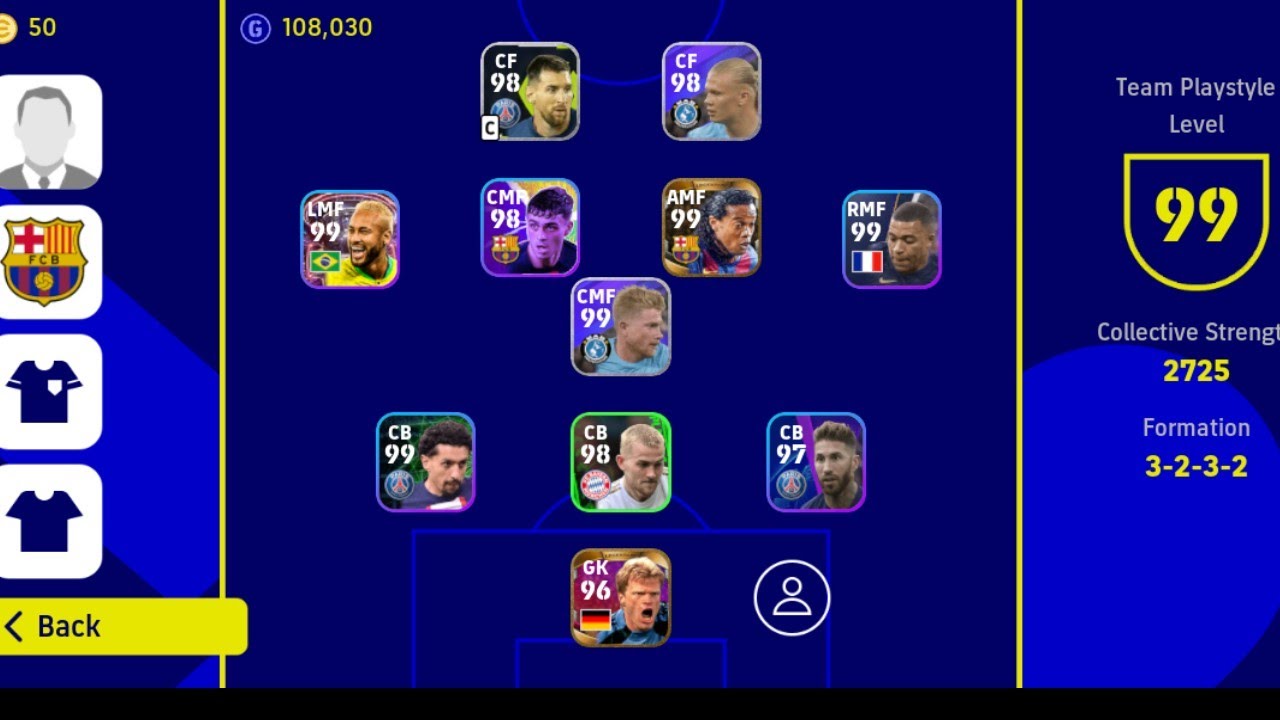 Efootball best team for ever || the best pro team || efootball || pas ...