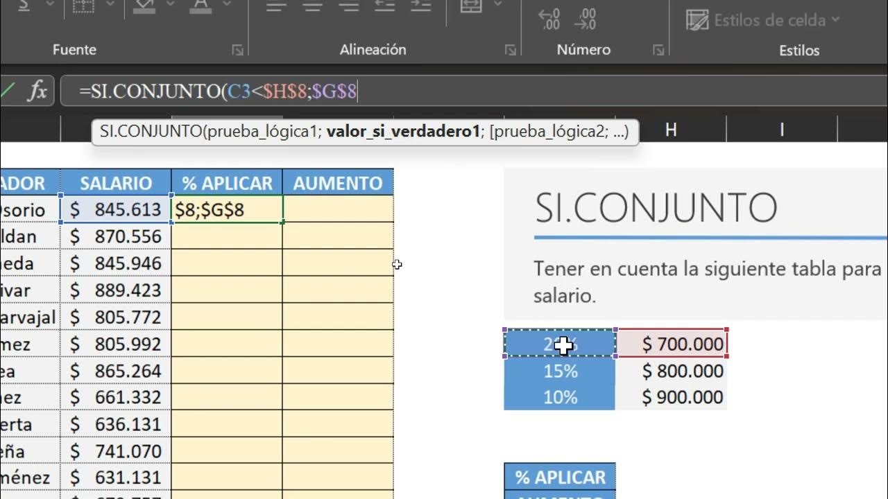 Cómo Utilizar la Función SI.CONJUNTO en Excel: Ejemplos Prácticos - YouTube