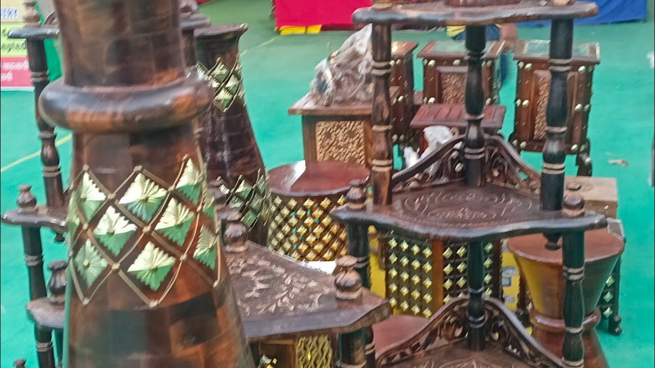 Visit to an Art and Craft exhibition#Pune#display of fine handicrafts ...
